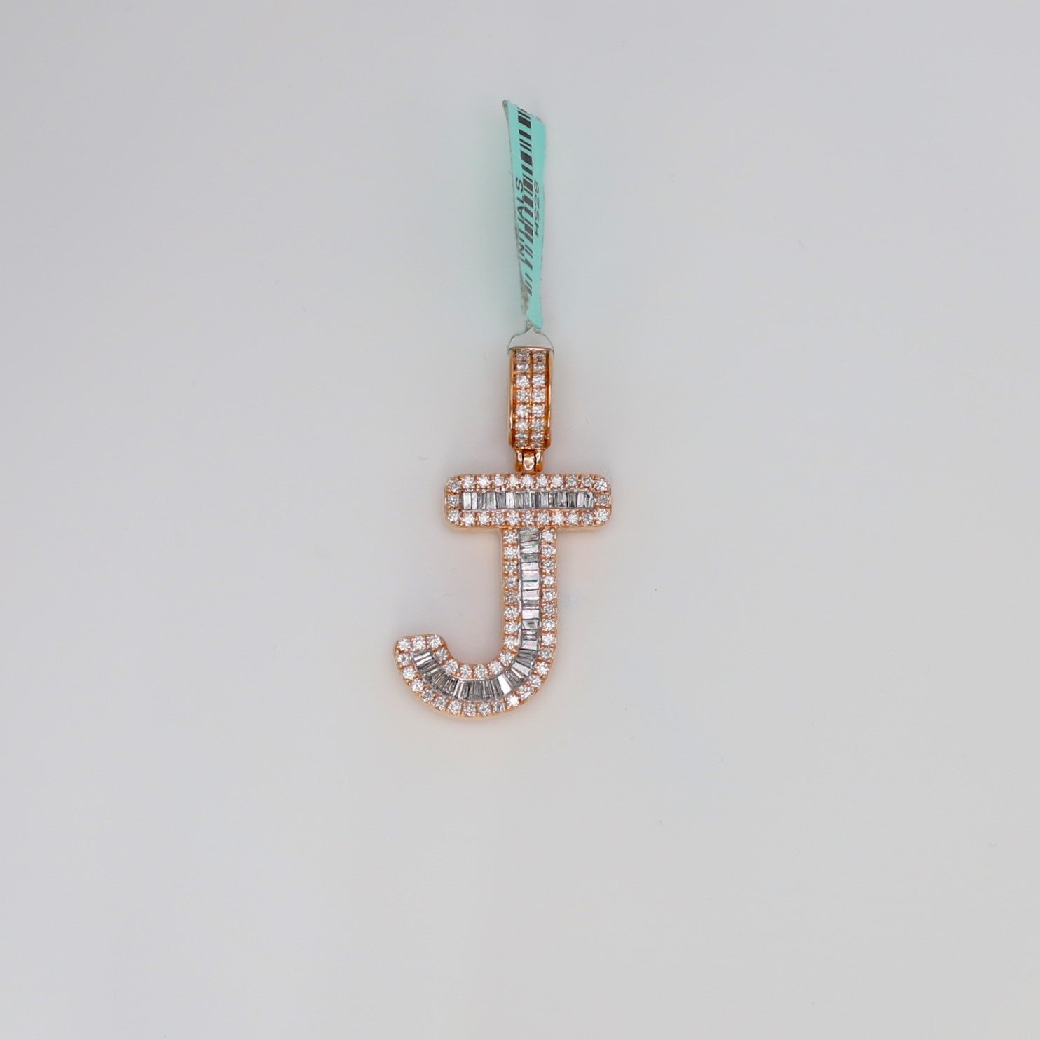 Diamond Letter J Pendant