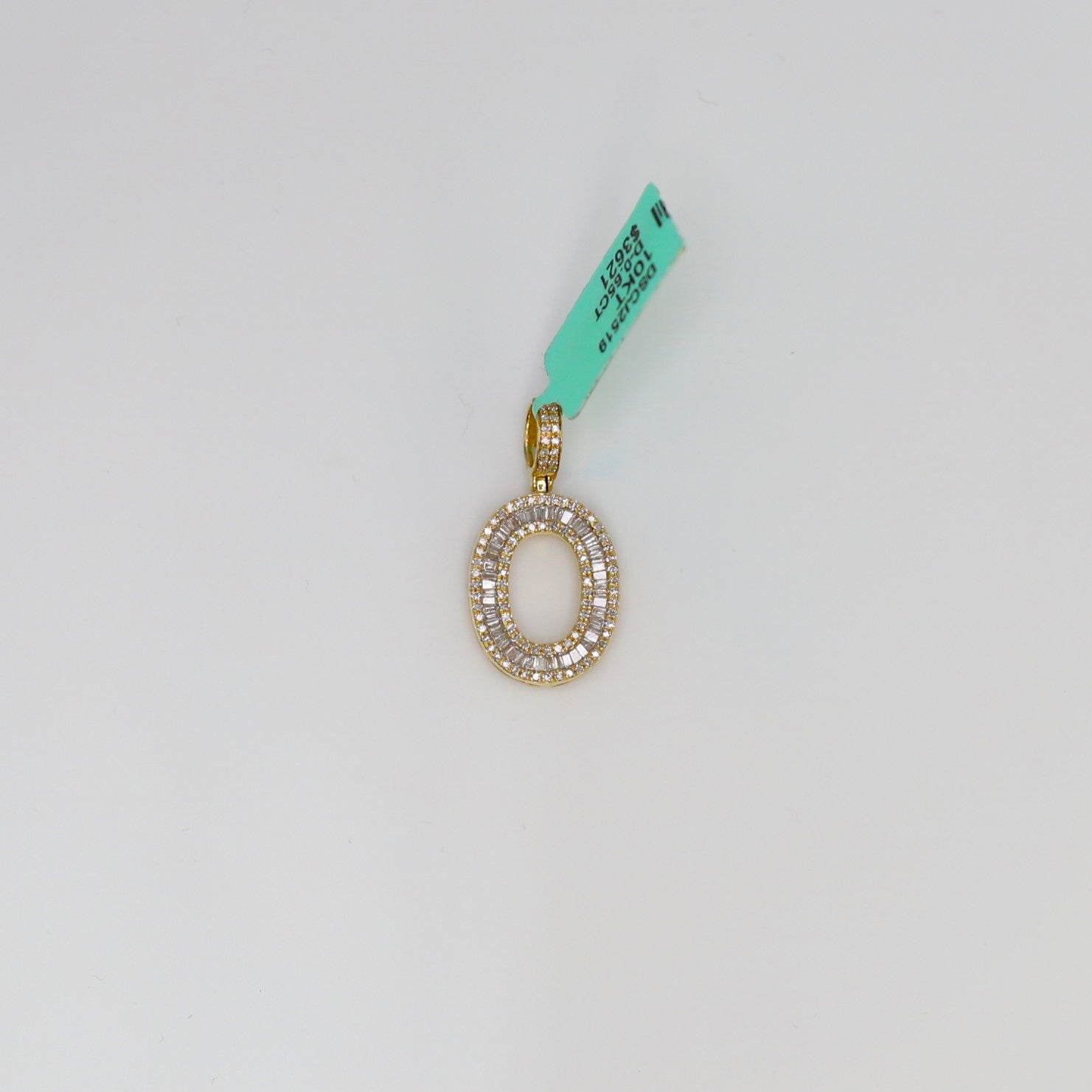Diamond Letter O Pendant
